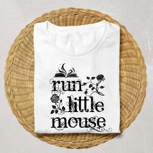 Run Little Mouse Shirt Design: Book Lover PNG SVG EPS (digital Download ...