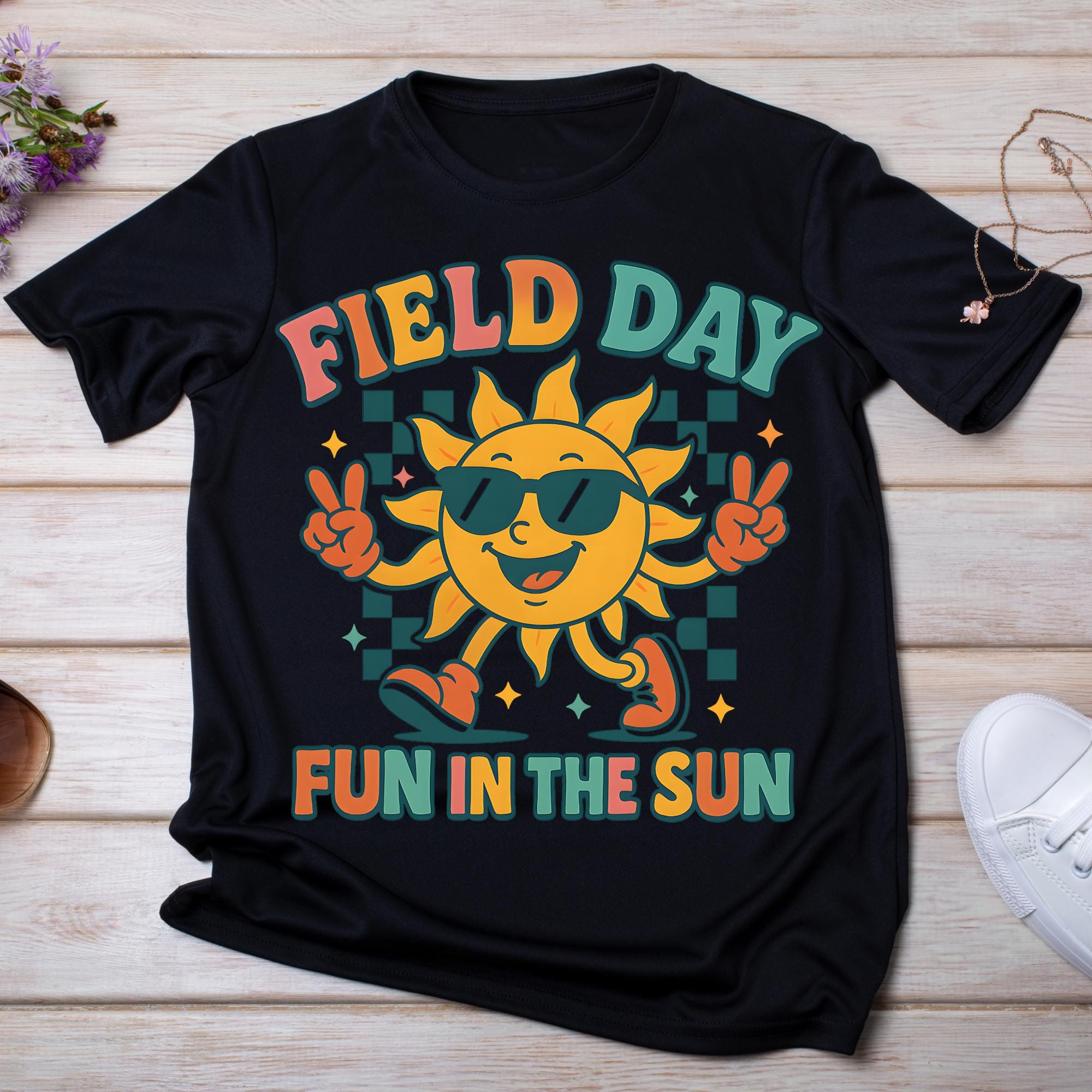 Field Day Fun in the Sun PNG, Field Day School, Retro School Game Day ...