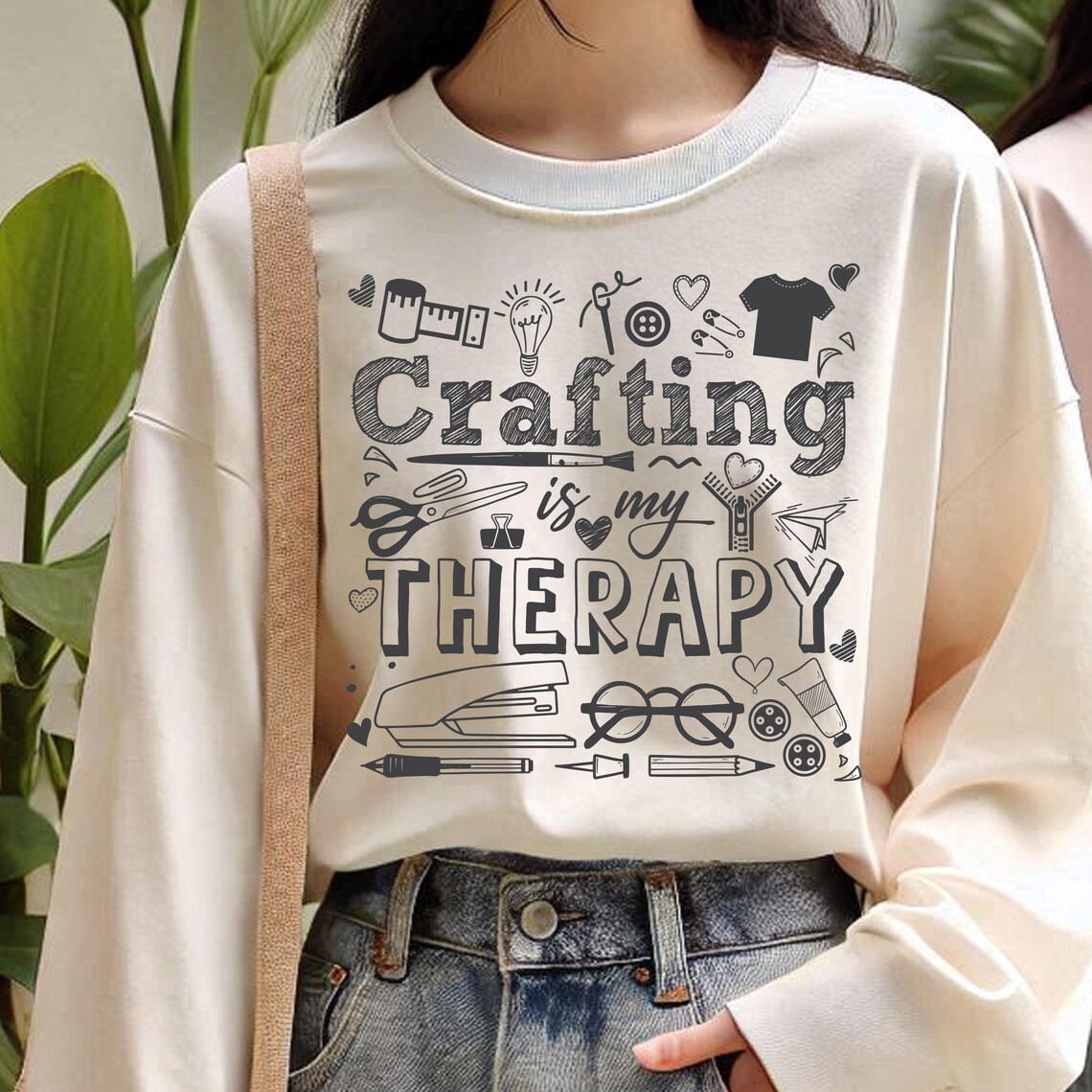 Crafting is My Therapy SVG PNG EPS Dxf , Craftologist Svg , Crafting ...