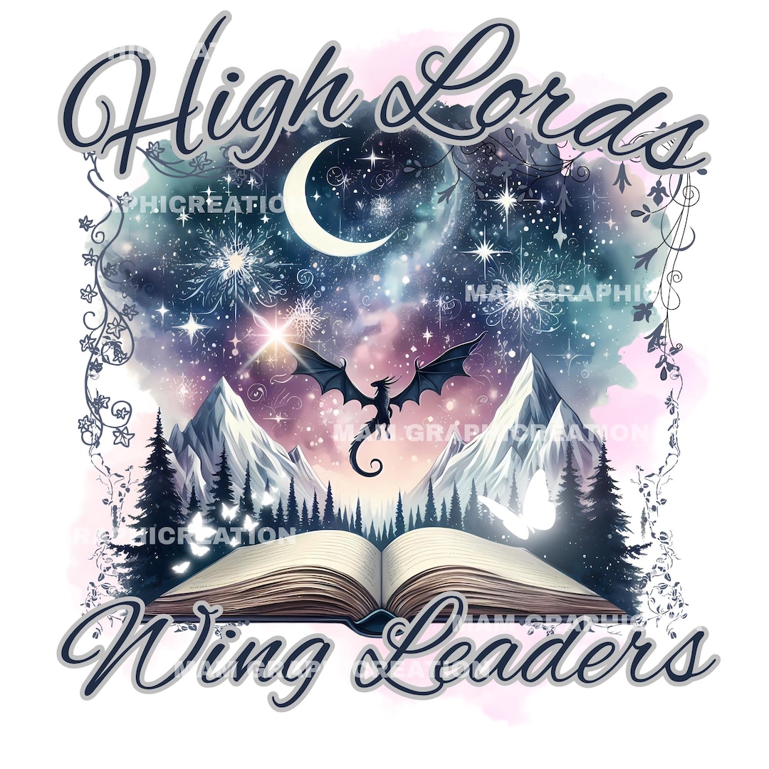 High Lords and Wingleaders PNG: Fantasy Book Merch (2 Version) - Etsy