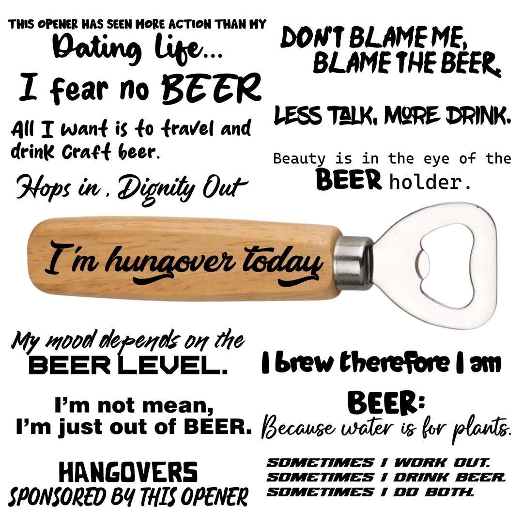 Sarcastic Beer Quotes SVG Bundle | Funny Drinking Humor Files - Etsy