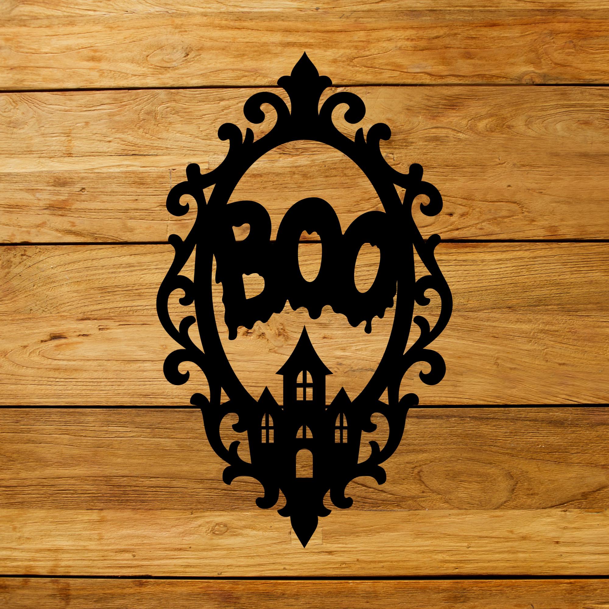 Halloween Gothic Frame SVG Bundle: Skulls, Ghosts, Bats (digital ...