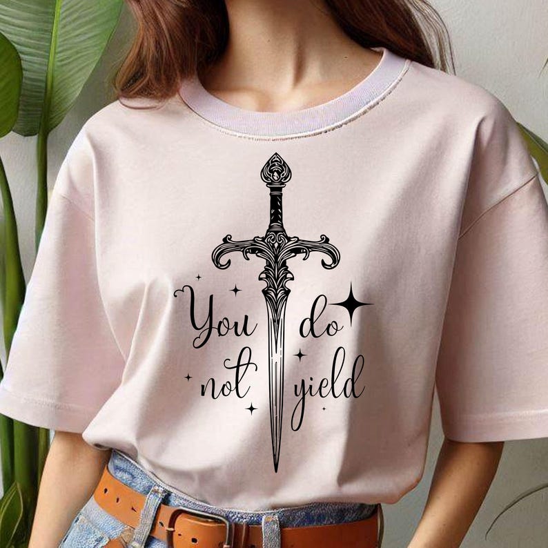 You Do Not Yield Throne of Glass Sword PNG: (digital Download) - Etsy