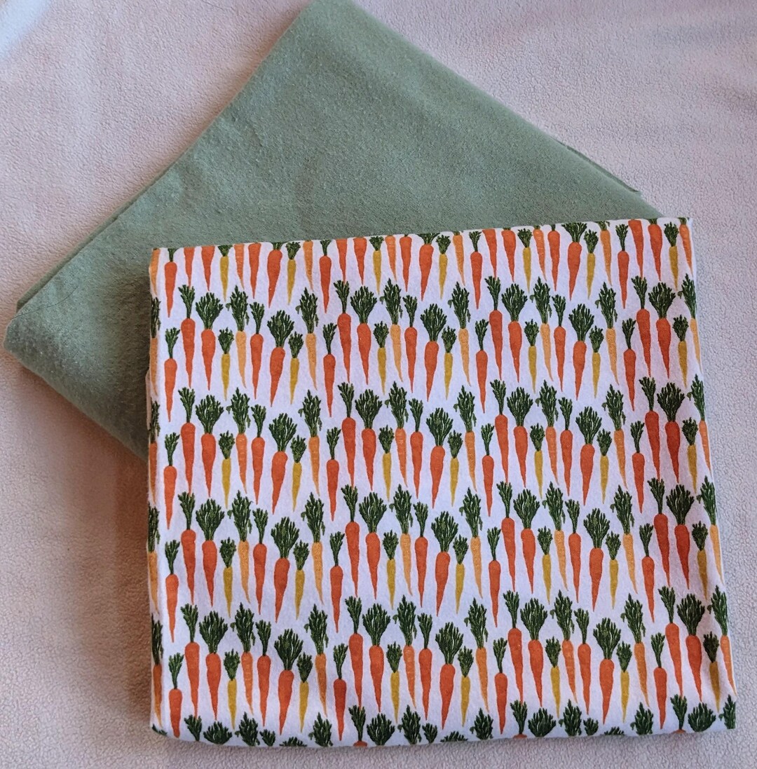 Carrots Cotton Flannel Receiving Blankets- Set of 2 - Etsy