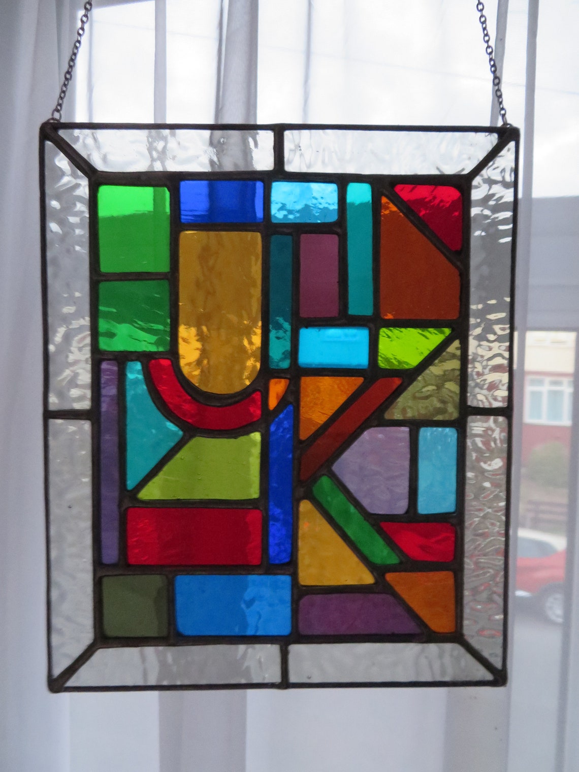 Letters Entwined Personalised Initials A-Z Stained Glass - Etsy UK