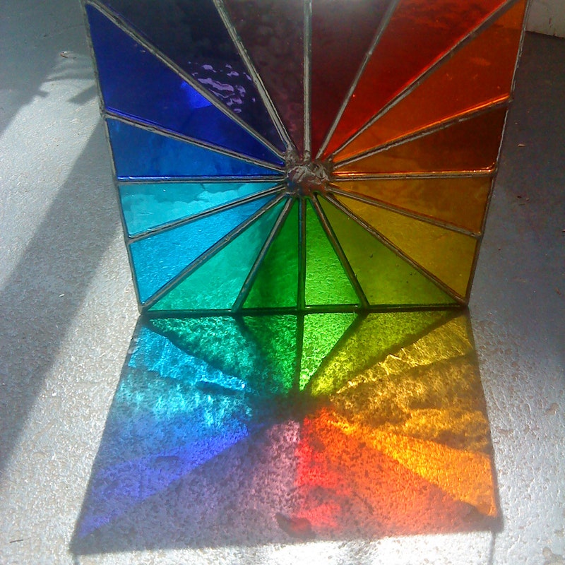 Rainbow Stain Glass - Etsy