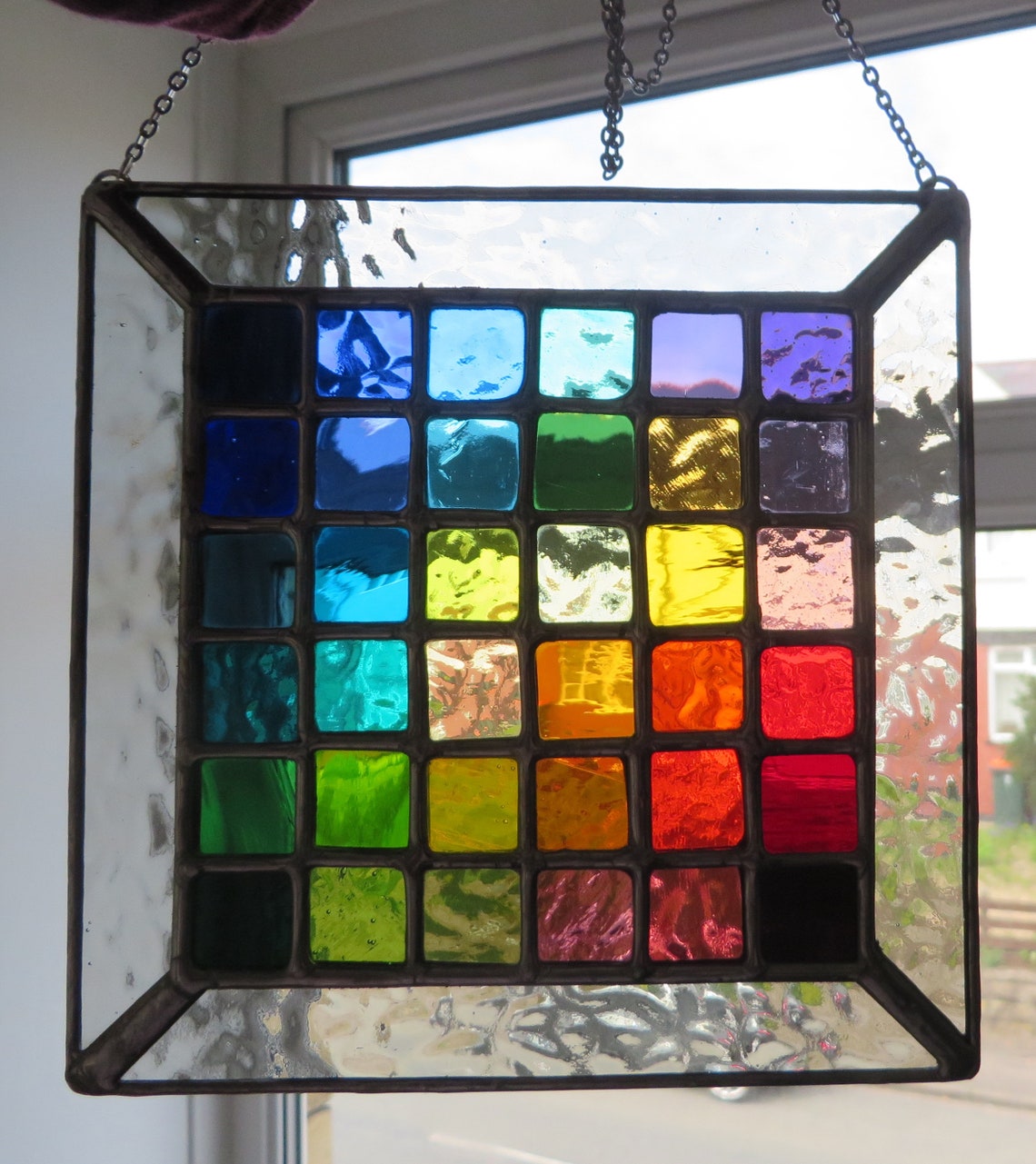 Pixel Panel by Pewtermoonsilver Beautiful 16cm Square - Etsy UK