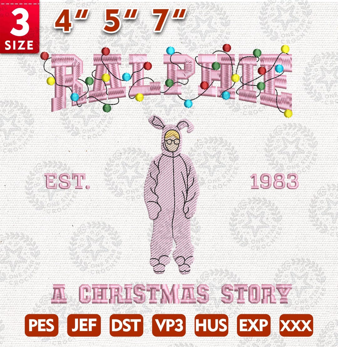 Christmas Movie Embroidery Design, Christmas 90s Movie Embroidery ...