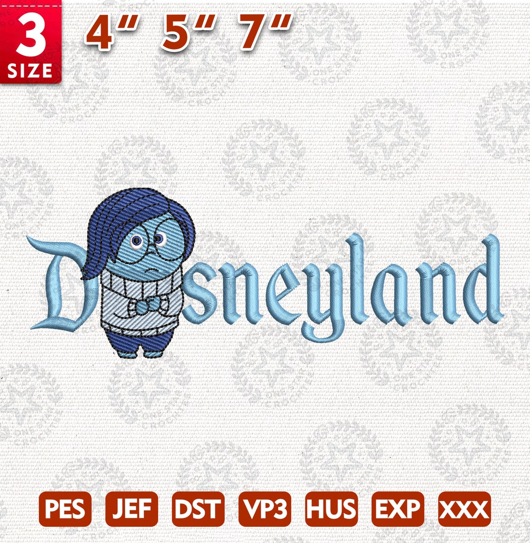 Cartoon Sorrow Emotion Embroidery Design, Embroidery Sorrow Emotion ...