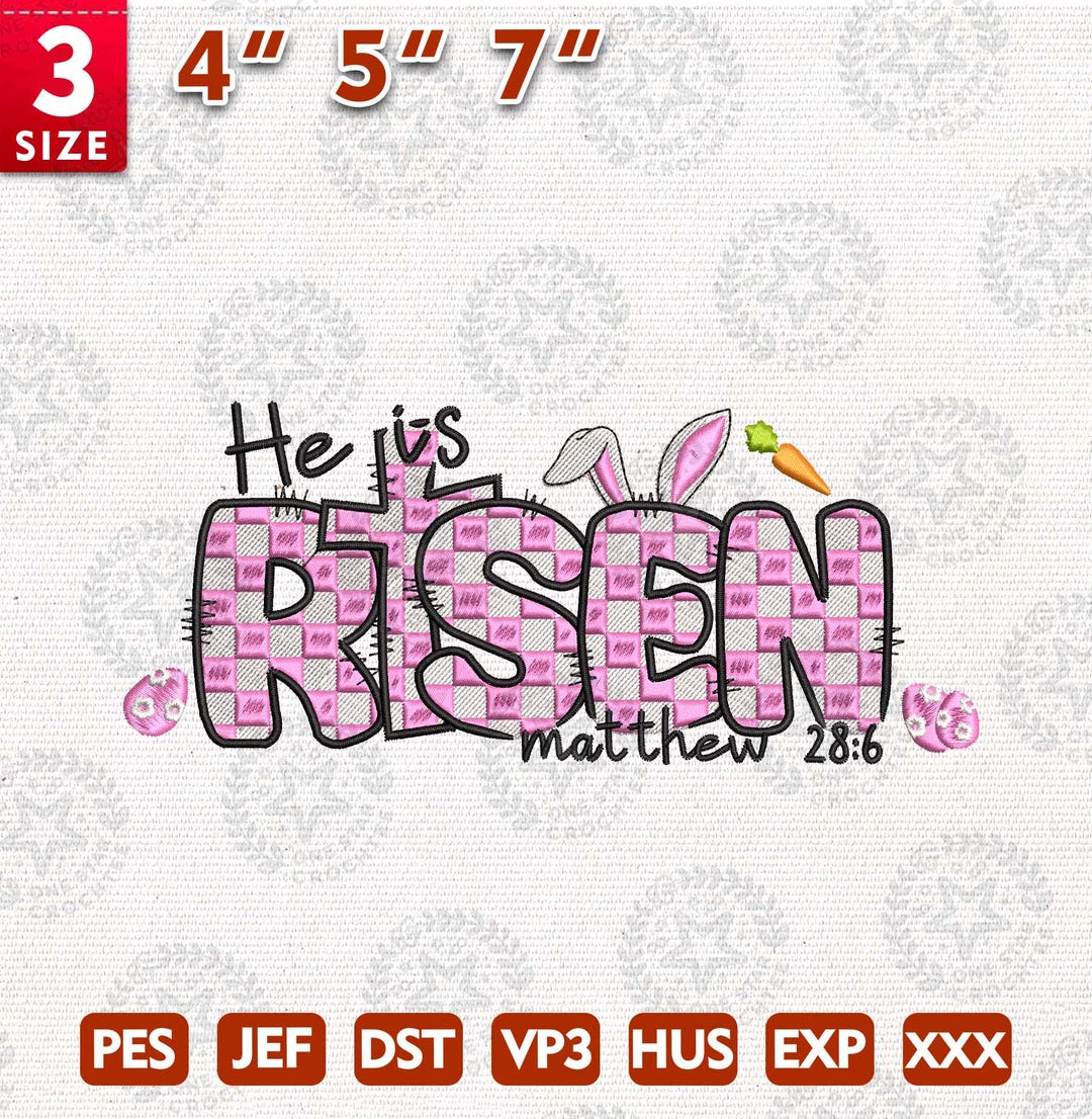 Easter Day Jesus Embroidery Machine Design, Easter Day 3 Days ...