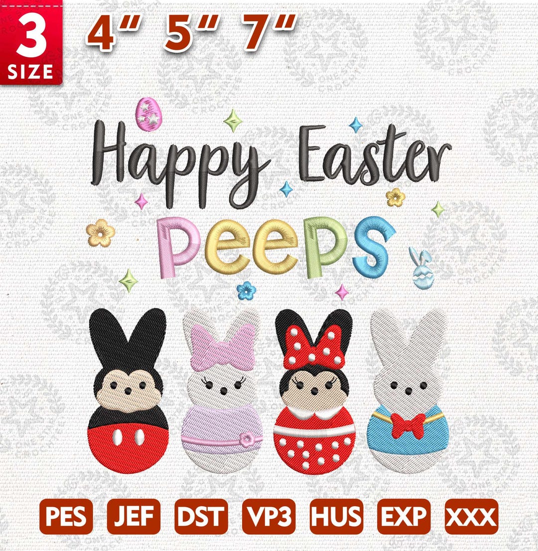 Bunny Kids Embroidery Design, Easter Day Embroidery Design, Easter ...