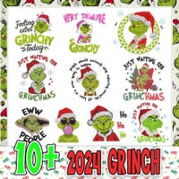 Grinch Embroidery - Etsy