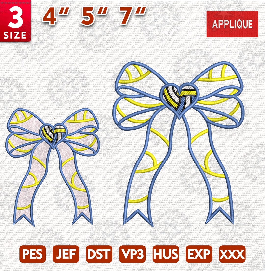 Volleyball Embroidery Design, Volleyball Side Bow Sweatshirt Embroidery ...