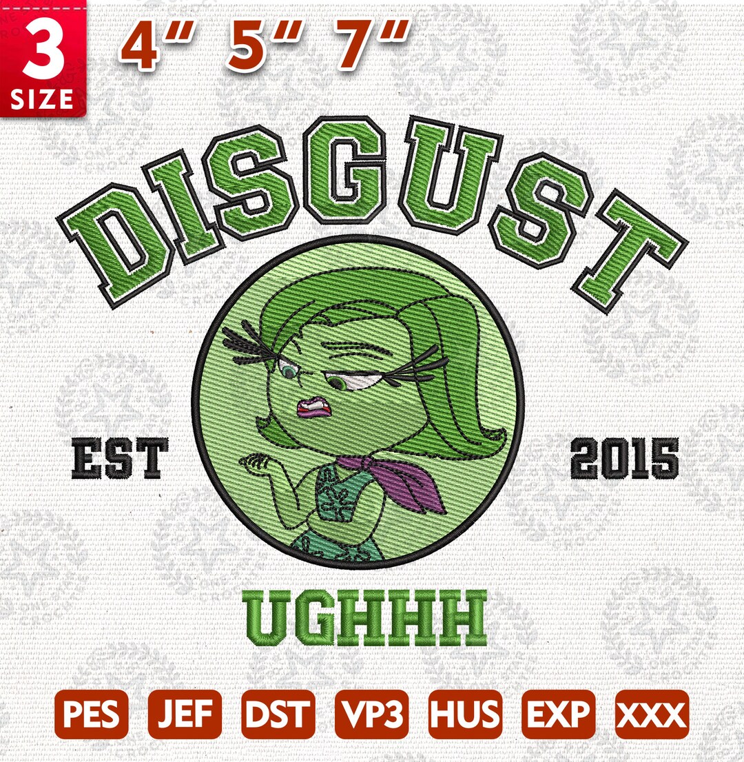 2024 Trending Disgust Embroidery Design, Disgust Embroidery File ...
