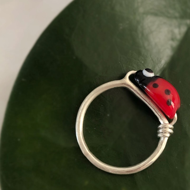 Ladybug Ring - Etsy