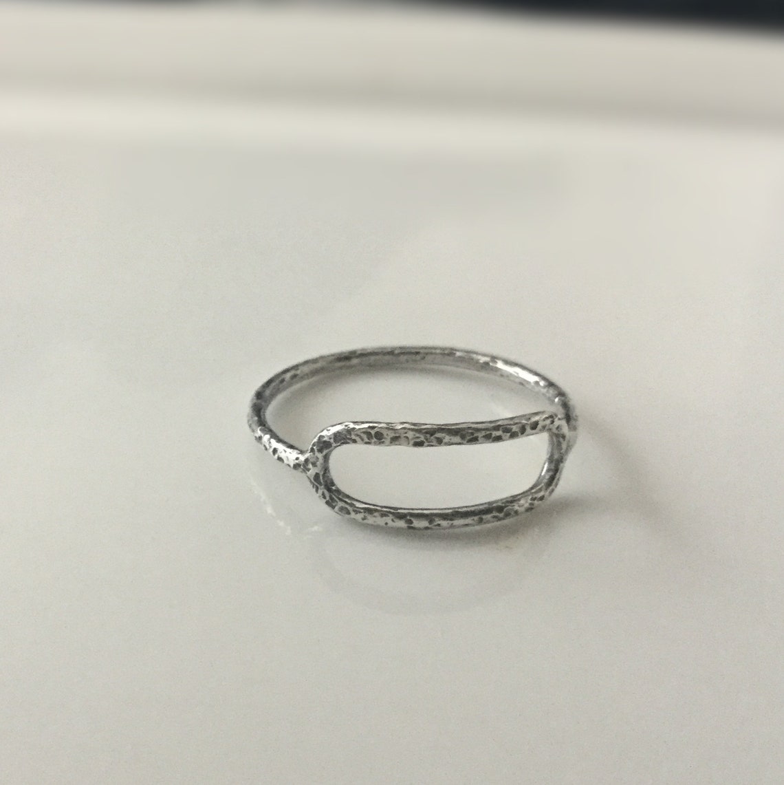 Handcrafted Sterling Silver Minimal Ring Geometrical All | Etsy