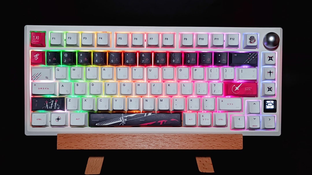 Mirai Nikki Yuki Keycaps, Yuki Katana Keycap, Japanese Keycaps, PBT ...
