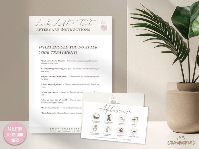 Editable Lash Lift Consent Forms, Eyelash Tint Client Form ...