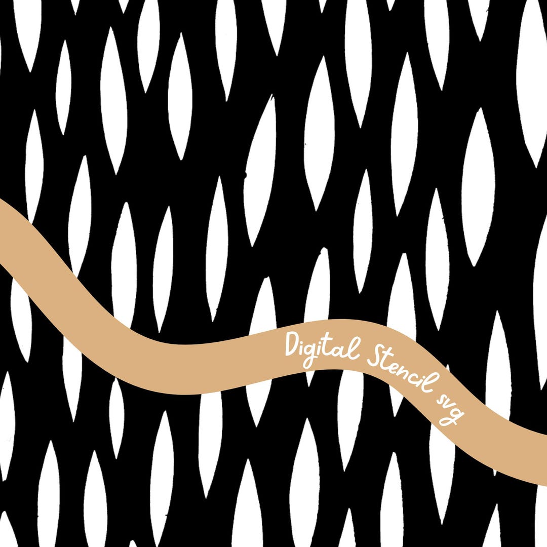 Elipses Stencil Bold Full-page Pattern Stencil Download – SVG Stencil ...
