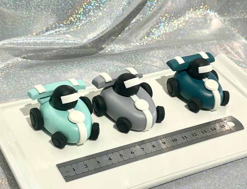 Fondant Race Car Cake Topper Wheels Edible Racing Car - Etsy