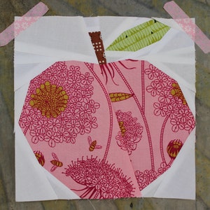 Foundation Paper Pieced Apple PDF Pattern - Etsy Australia