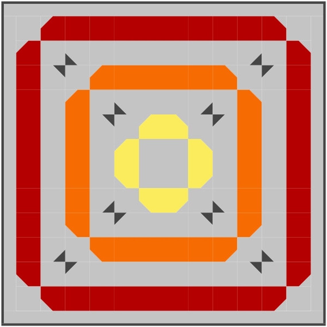 Simple Medallion PDF Quilt Pattern | Etsy