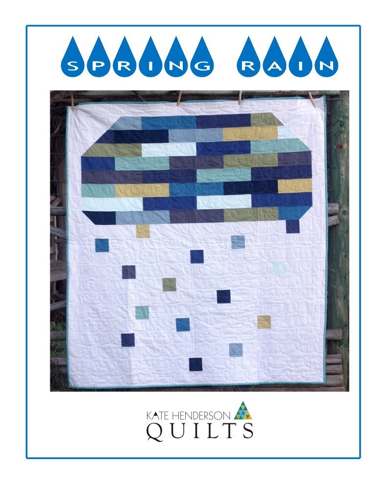 Spring Rain PDF Quilt Pattern | Etsy