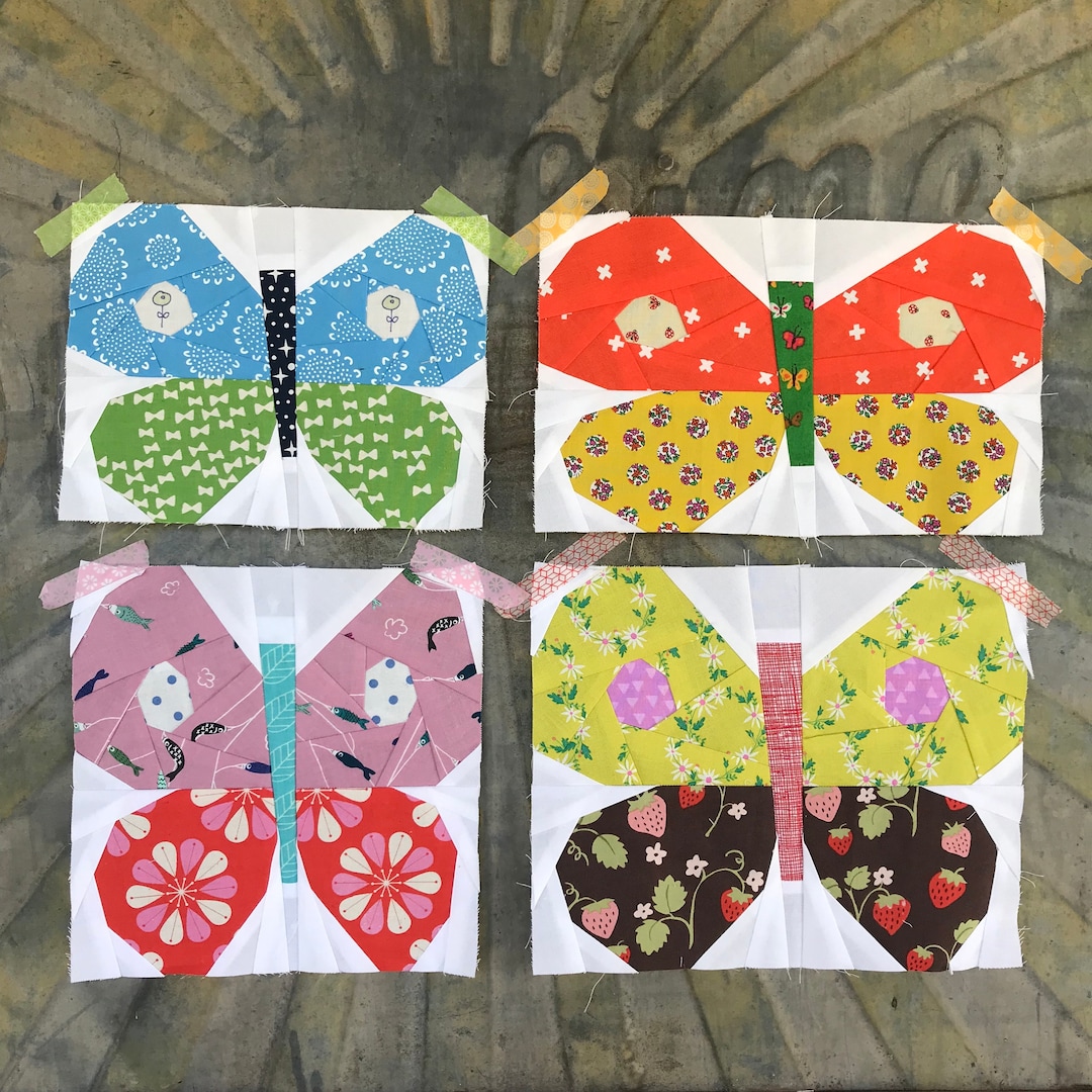 Foundation Paper Pieced Butterfly PDF Pattern - Etsy