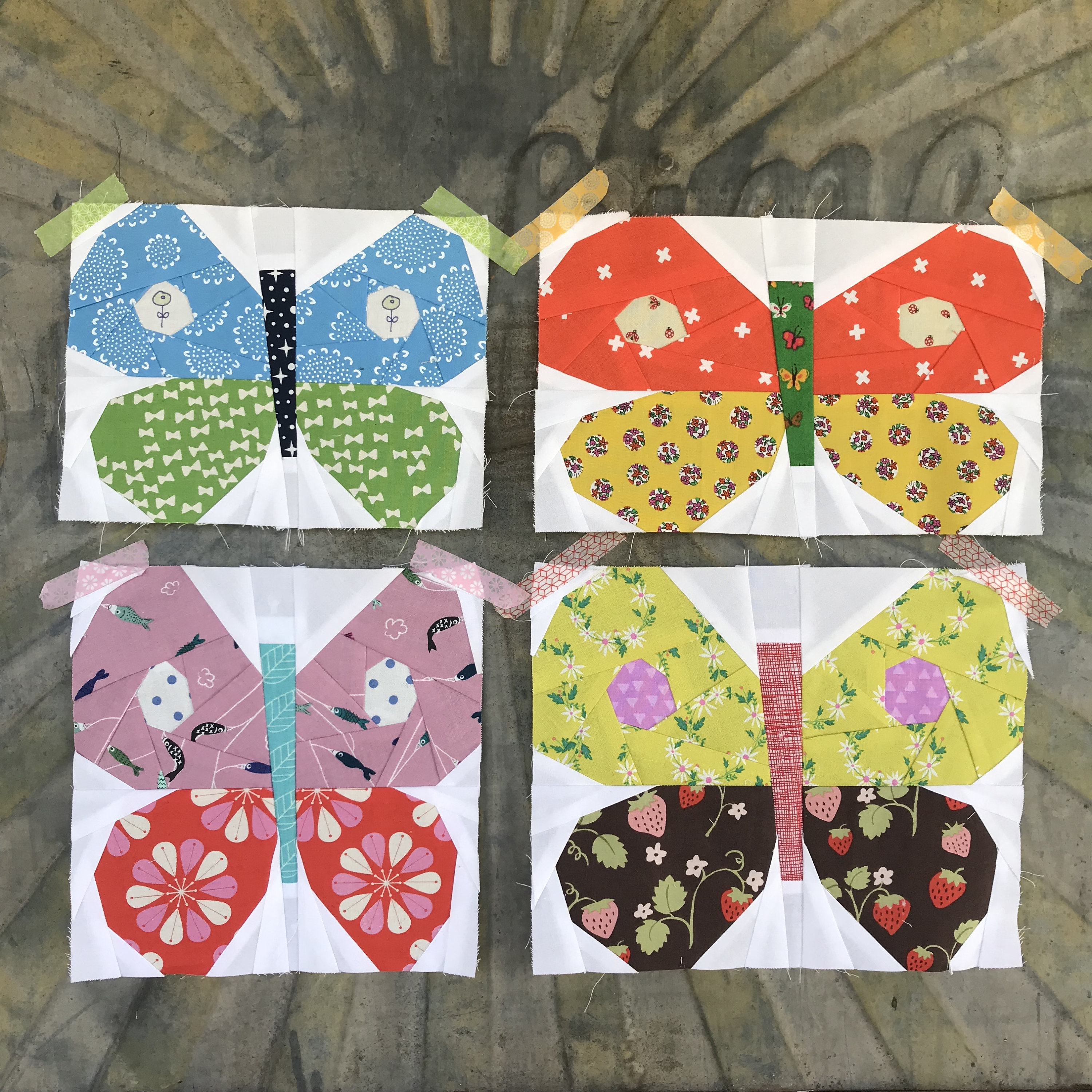 Foundation Paper Pieced Butterfly PDF Pattern - Etsy Australia