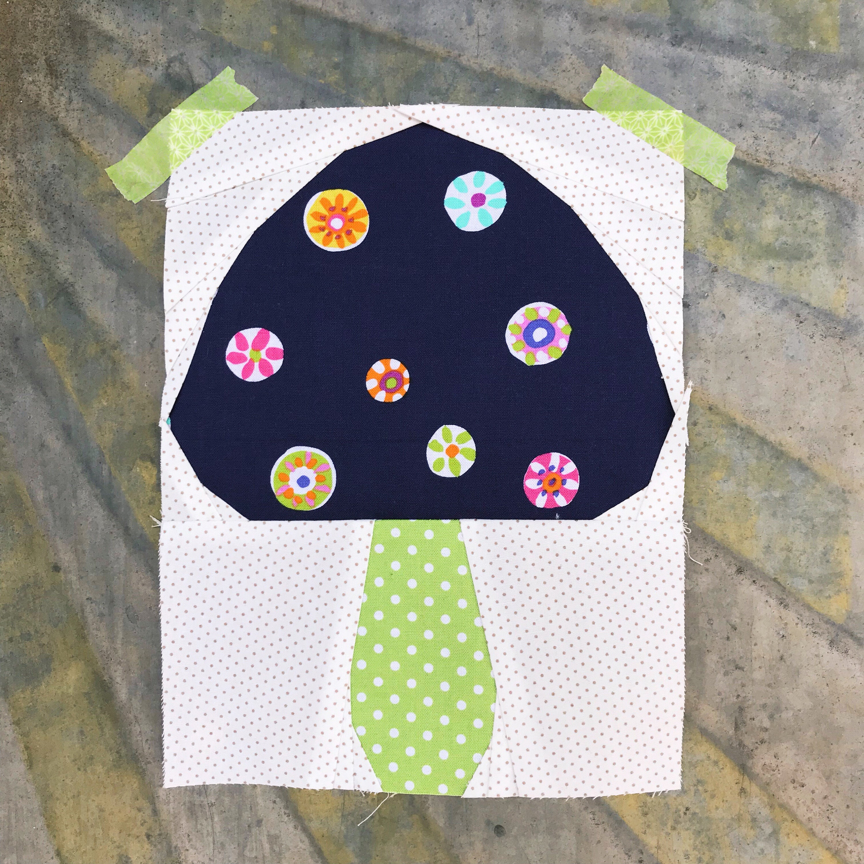 Foundation Paper Pieced Mushrooms and Toadstools PDF Pattern - Etsy ...