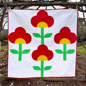 Mod Flower PDF Quilt Pattern - Etsy Australia