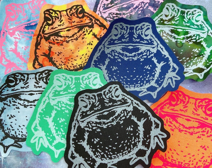 Handmade Toad Patch - Iron on Toad Patch - Sew on Toad Patch - Frog ...