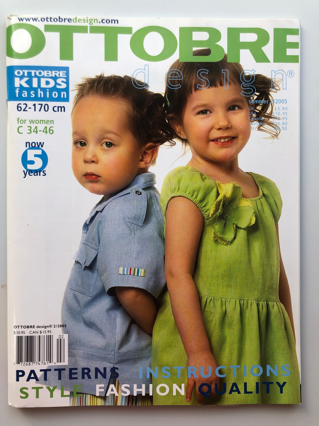 Ottobre Design Magazine Summer 2005 Uncut Sewing Patterns - Etsy