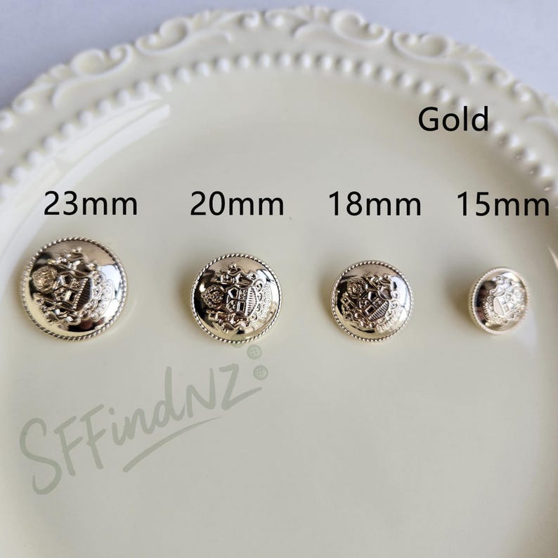 Bronze Metal Buttons: Engraved Sewing, Clothing & Jacket Fasteners - Etsy