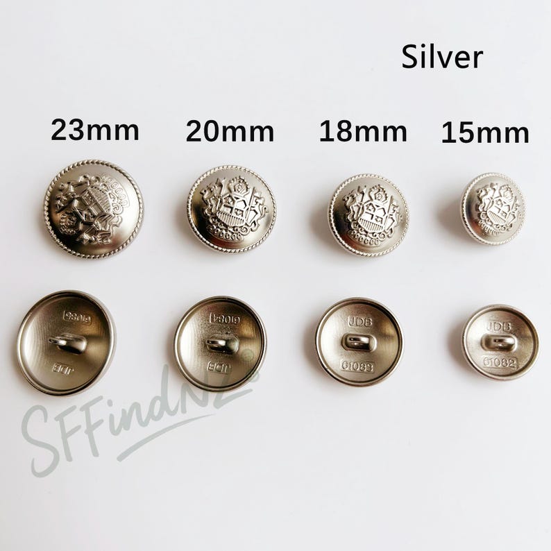 Bronze Metal Buttons: Engraved Sewing, Clothing & Jacket Fasteners - Etsy