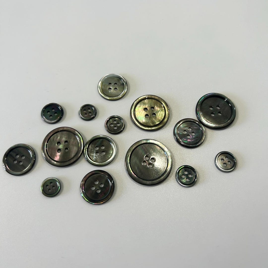 Natural Seashell Buttons: Sewing & Craft Supplies - 7 Sizes - Etsy