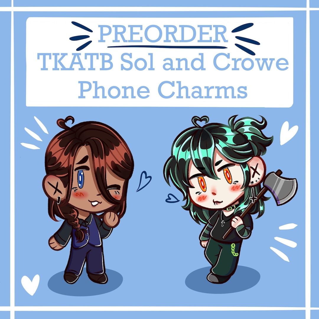 PREORDER TKATB Sol and Crowe Acrylic Phone Charms - Etsy