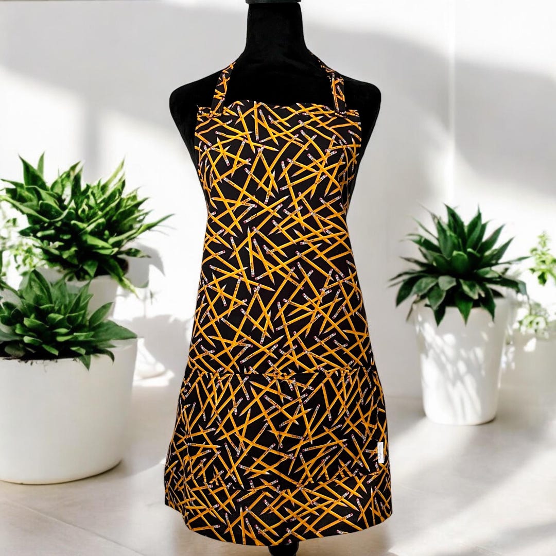 Adjustable Apron With Pockets Pencil Gift for Teacher Back to School ...