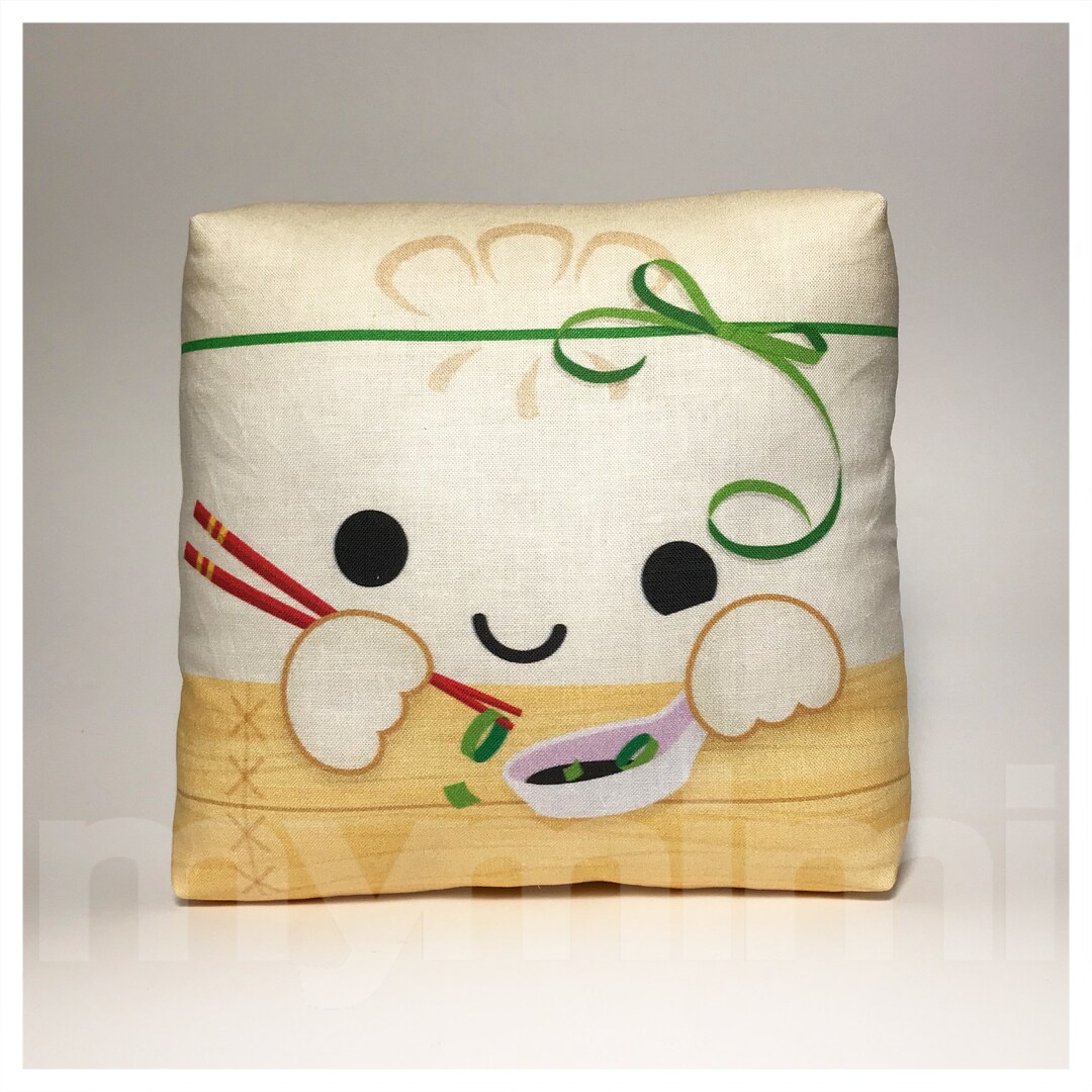 Chinese Dimsum Dumpling, Mini Cushion, Kawaii, Home Dorm Room Decor ...