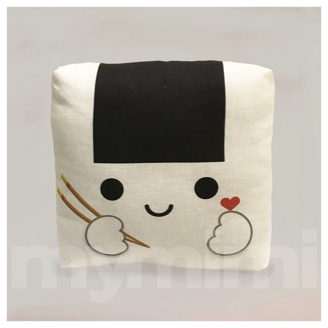 Decorative Pillow, Onigiri Pillow, Sushi Pillow, Japanese Food, Cushion ...