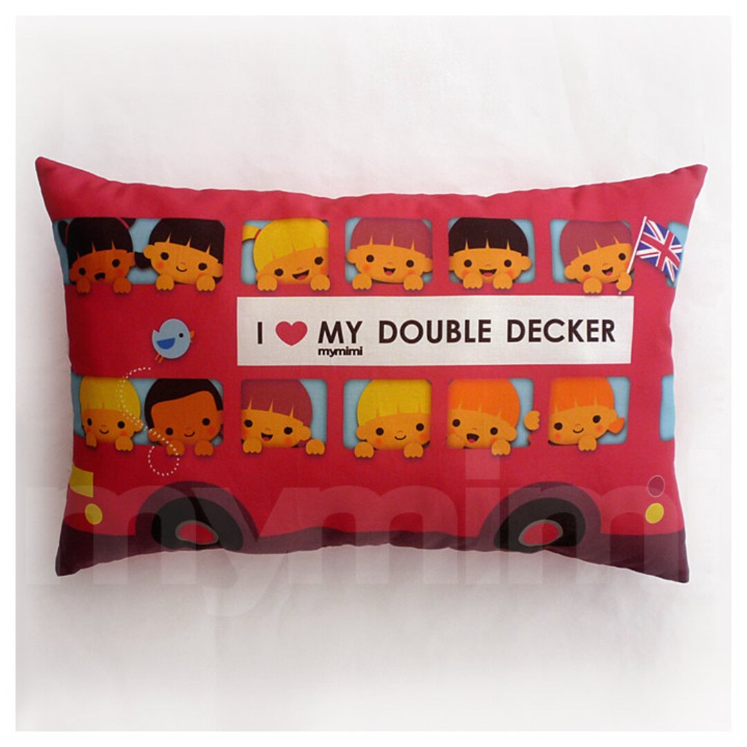 Car Pillow Red Pillow London Bus Pillow Lumbar Pillow - Etsy