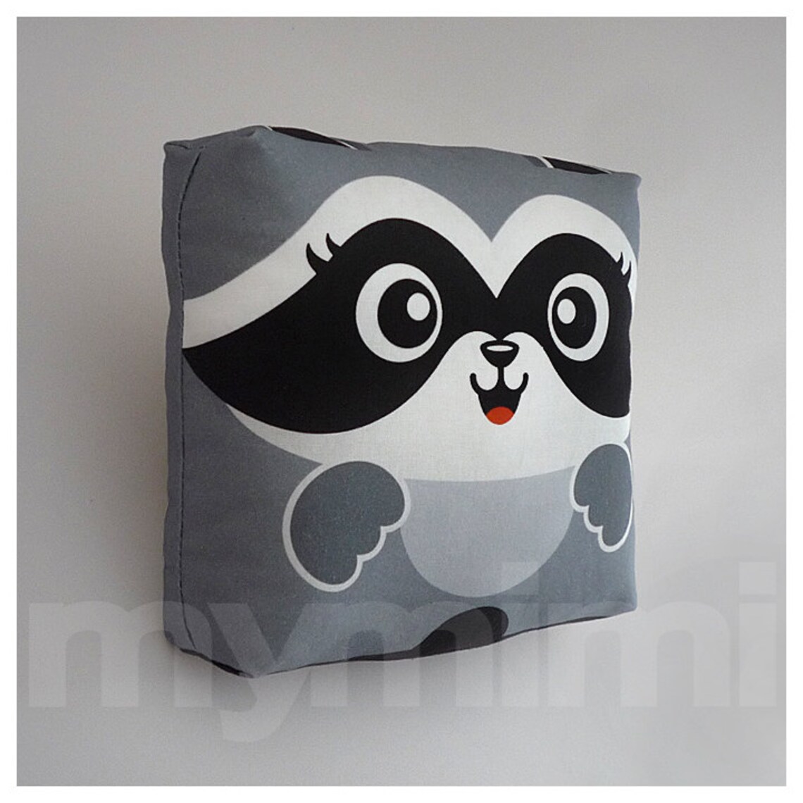 Decorative Pillow Raccoon Pillow Baby Animal Woodland | Etsy