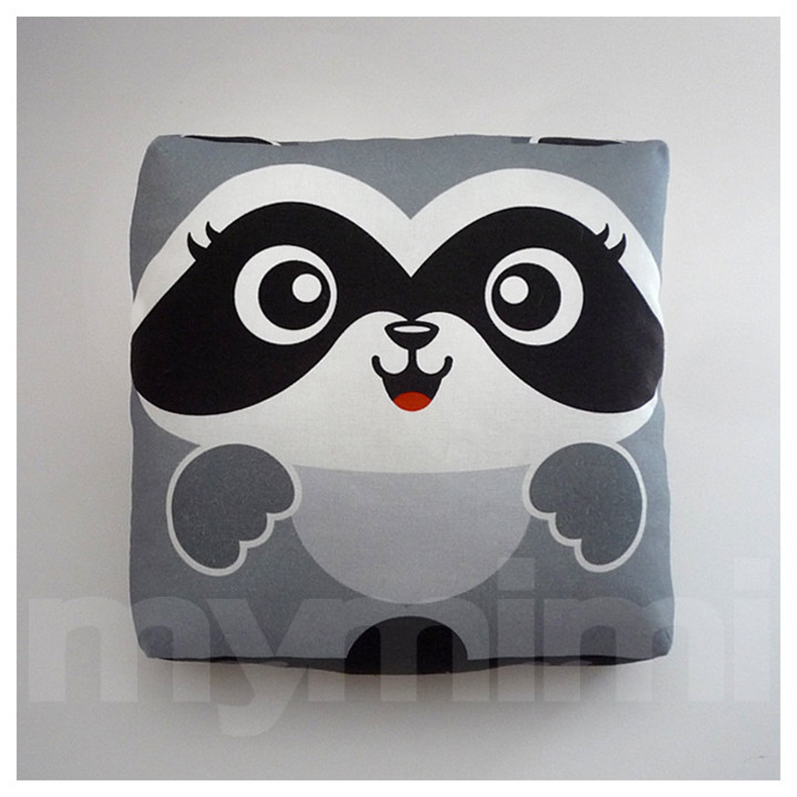 Decorative Pillow Raccoon Pillow Baby Animal Woodland | Etsy