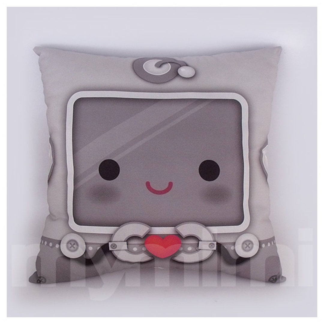 12 X 12" Decorative Pillow, Robot Heart Pillow, Throw Pillow, Kawaii ...