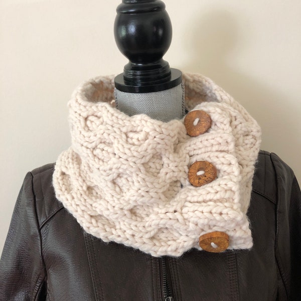 Cowl With Buttons - Etsy
