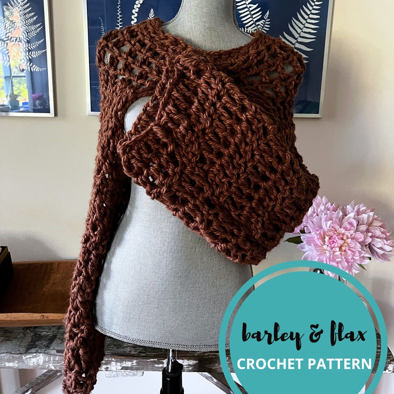 Crochet Pattern Shrug Sleeve Chunky Shrug Bulky Bolero Pattern PDF ...
