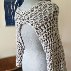 Crochet Pattern Shrug Sleeve Chunky Shrug Bulky Bolero Pattern PDF ...