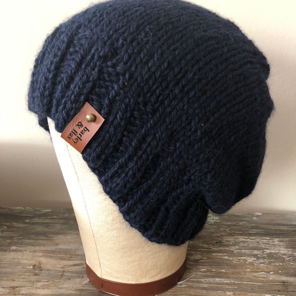 Wool Slouch Beanie - Etsy
