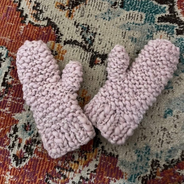 Pink Mittens - Etsy