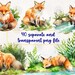 Watercolor Fox Clipart | Cute Woodland Animal Illustrations ...